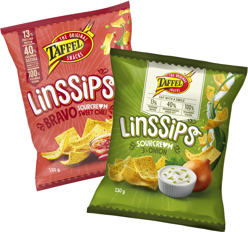 Sipsit, juustonaksut ja muut snacksit | Taffel